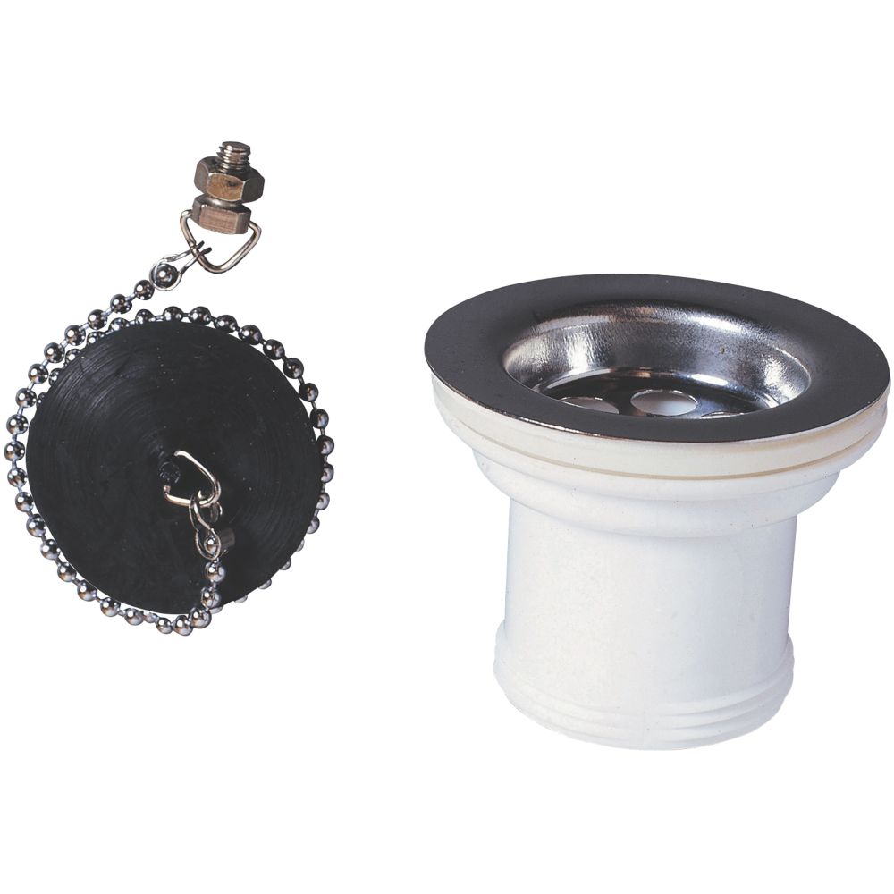 Wirquin Sink Waste with Plug 250mm — Screwfix EU