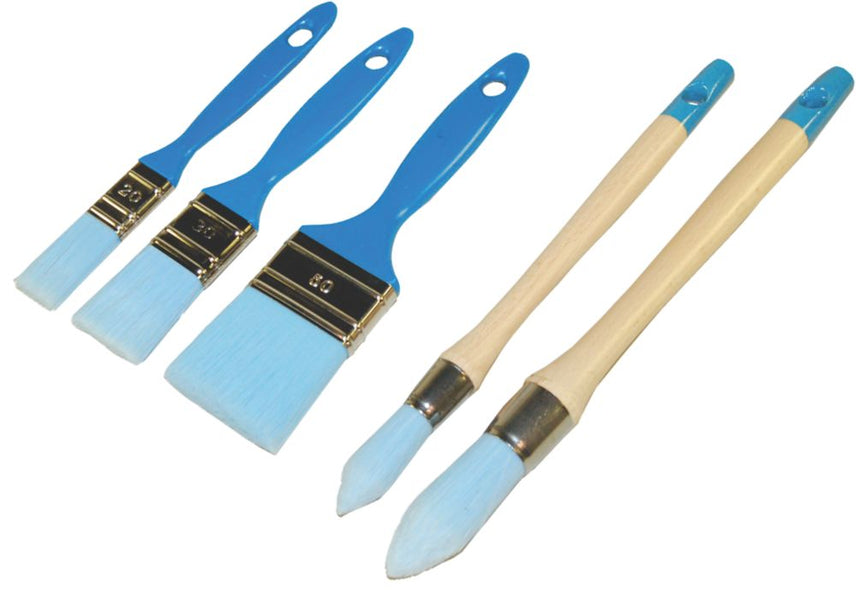 Acrylic Paint Brushes 5 Piece Set — Screwfix EU