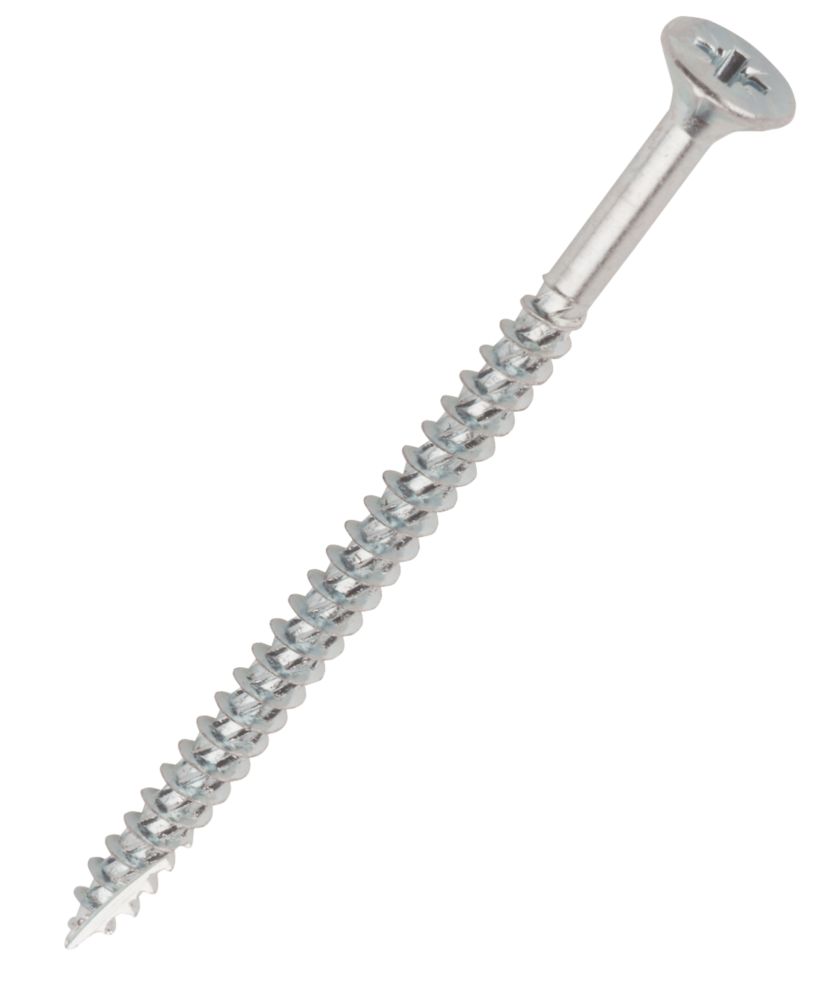 Turbo Silver PZ Double-Countersunk Multipurpose Screws 6mm x 100mm 100 ...