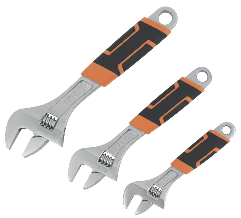 Magnusson Adjustable Wrench Set 3 Pieces — Screwfix EU