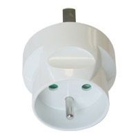 Adapter Male 20A Female 16A White — Screwfix EU