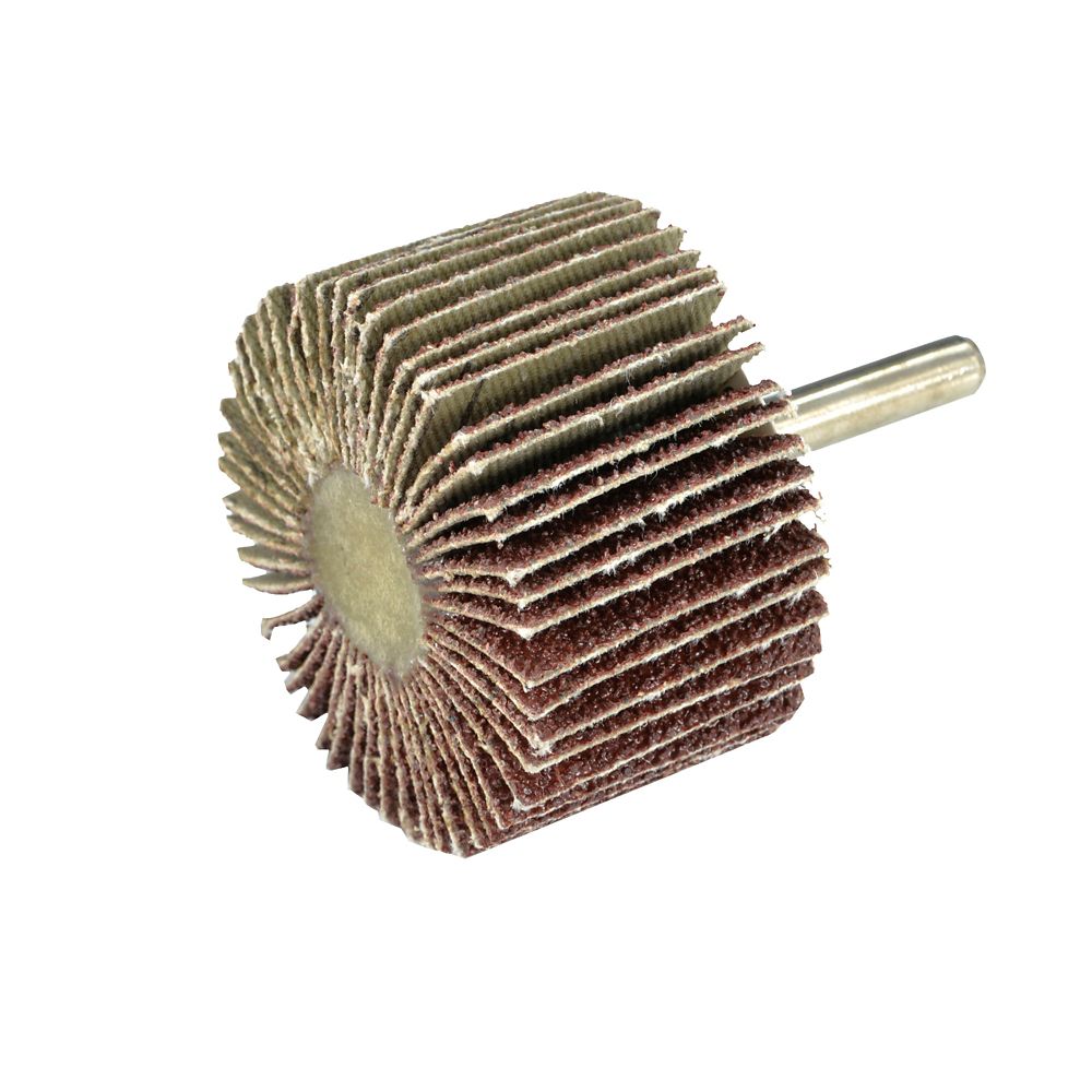 Round Shank 40 Grit Flap Wheel 50mm — Screwfix EU