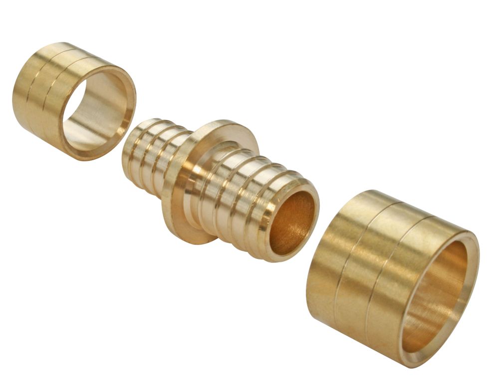 Fixoconnect Brass Compression Reducing Coupler 20 x 12mm — Screwfix EU