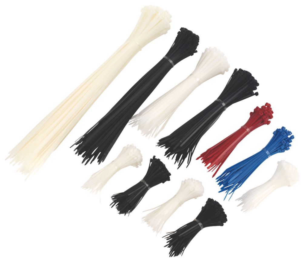 Assorted Cable Ties 1000 Pack — Screwfix EU