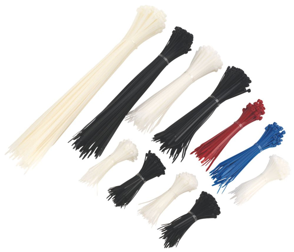 Assorted Cable Ties 1000 Pack — Screwfix EU