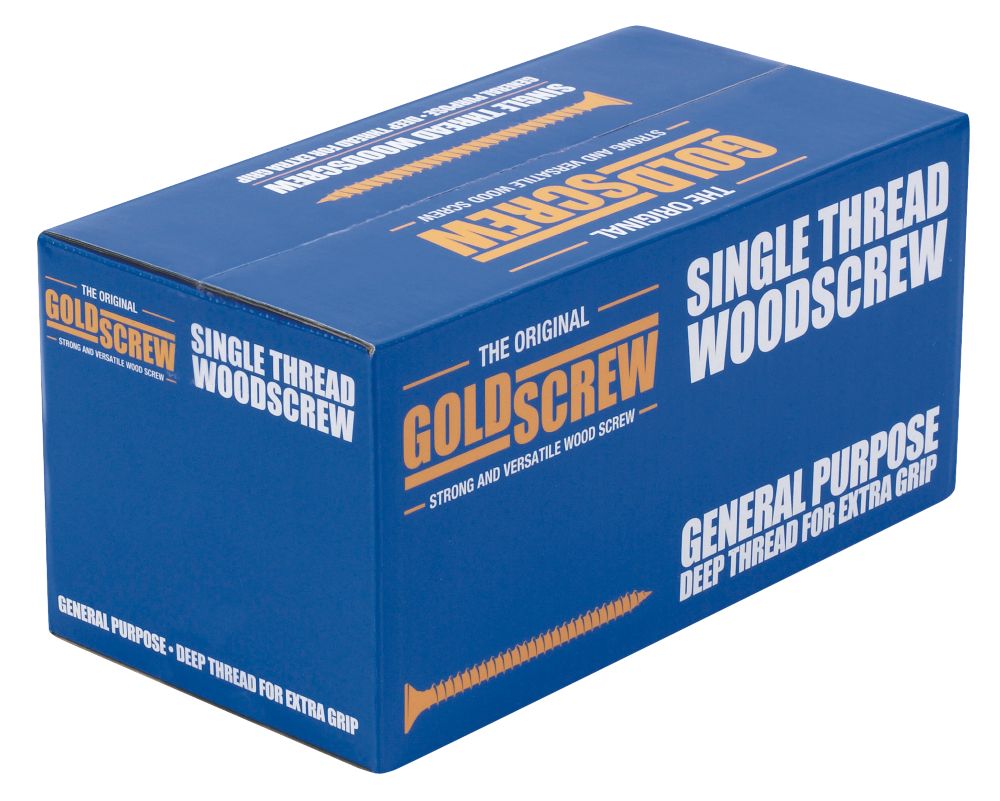 Goldscrew PZ Double-Countersunk Self-Tapping Multipurpose Screws 4mm x ...