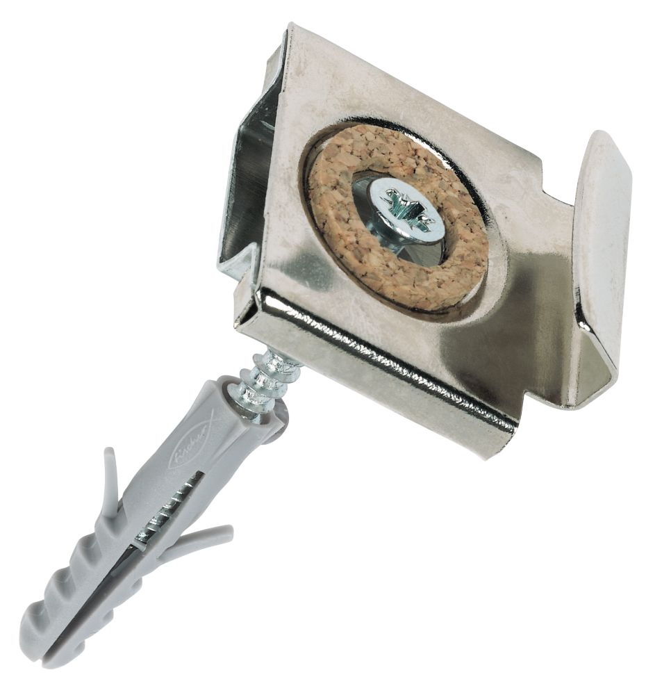 Fischer Concealed Mirror Fixing Kit 6mm x 6mm Silver — Screwfix EU
