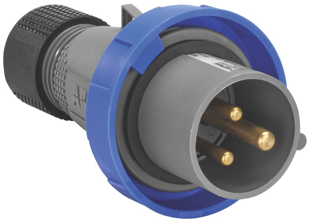 ABB 16A 2P+E Plug 250V — Screwfix EU