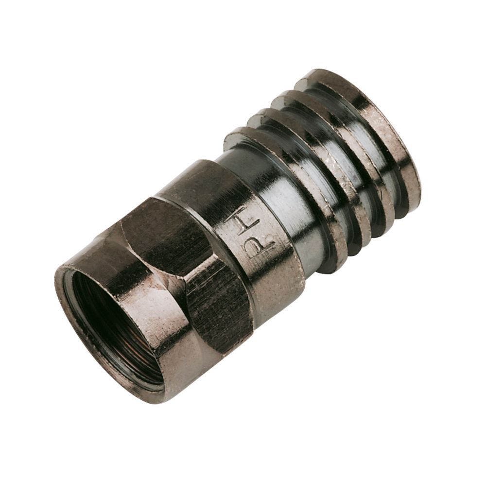 F-Plug Connector 10 Pack — Screwfix EU