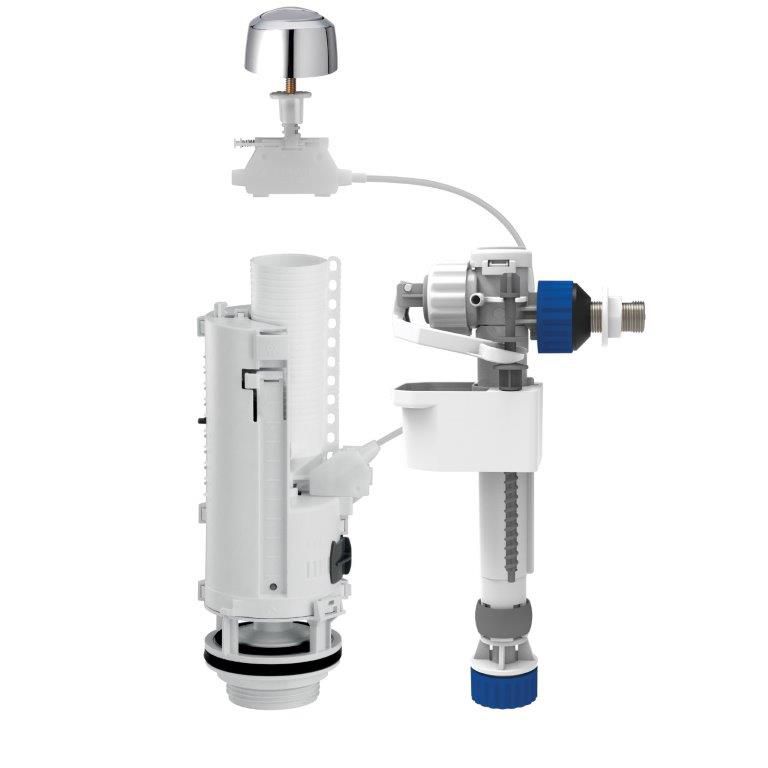 Siamp Optima 50 D62-in-1 Bottom or Side-Entry Flush Valve Set — Screwfix EU