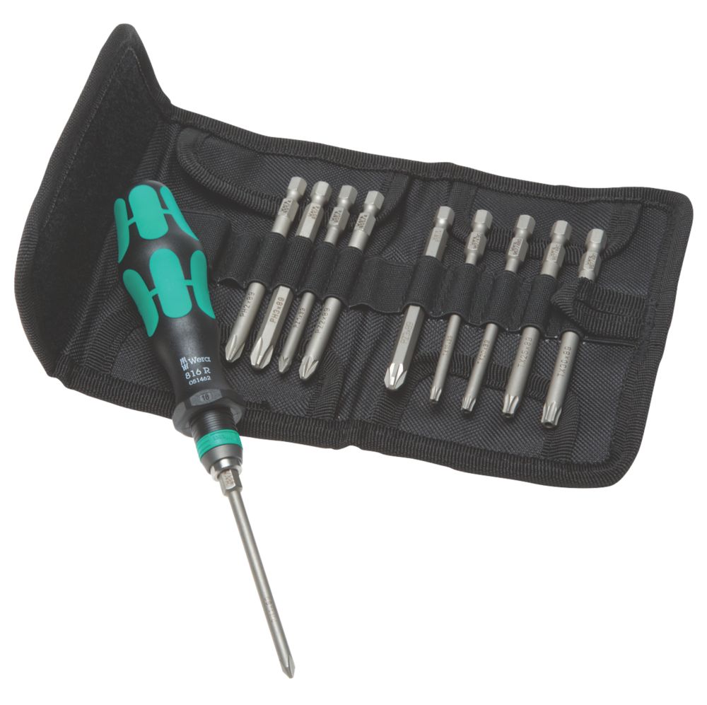 Wera Kraftform Kompakt Interchangeable Screwdriver Set 11 Pieces ...