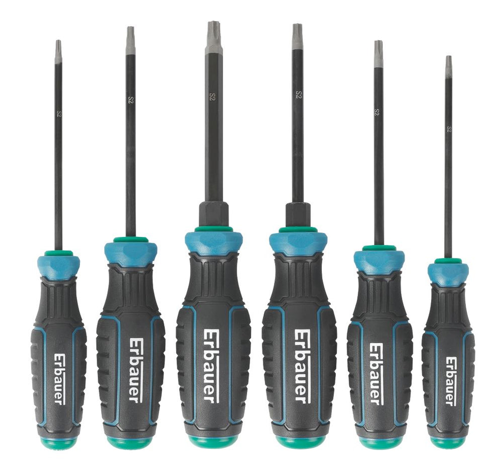 Erbauer TX Screwdriver Set 6 Pieces — Screwfix EU