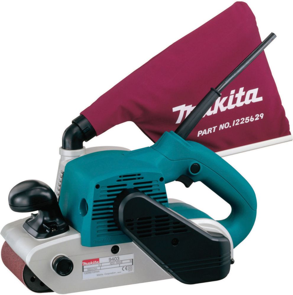 Makita 4" Electric Belt Sander 240V — Screwfix EU