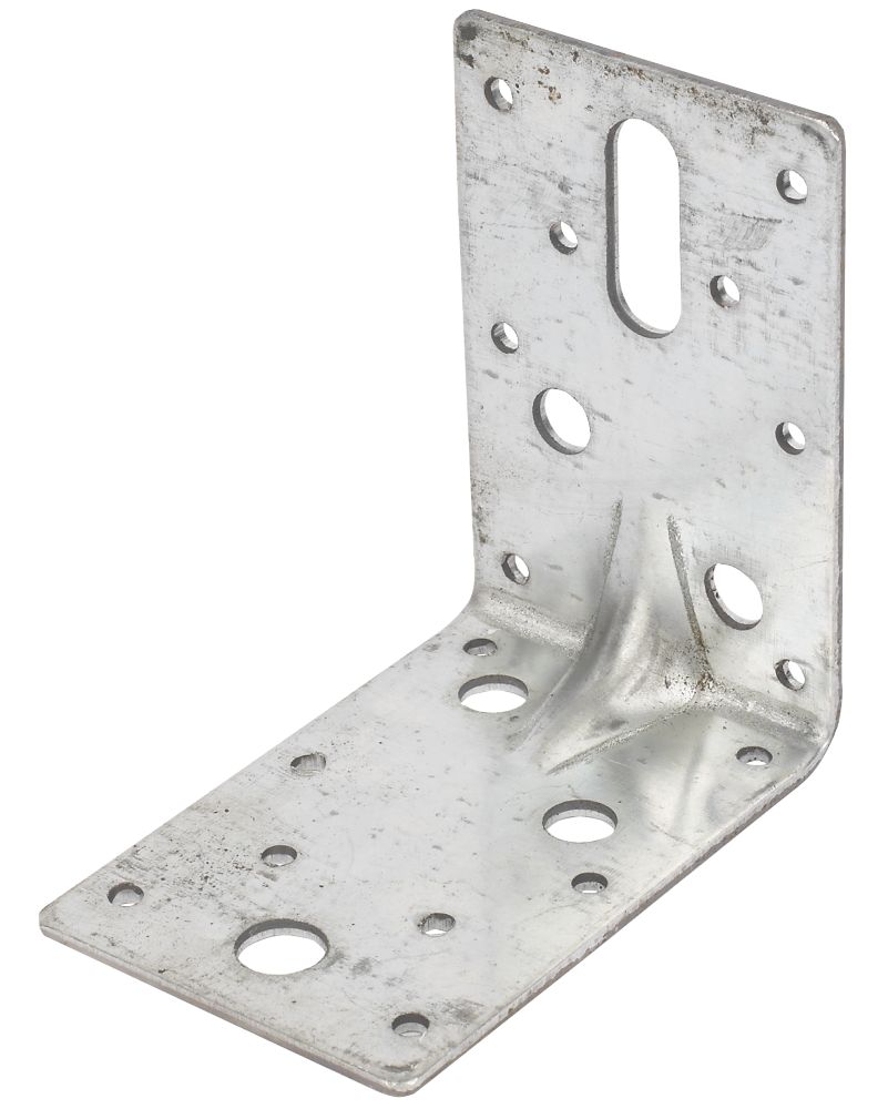 Sabrefix Heavy Duty Angle Brackets Galvanised 90mm x 63mm 25 Pack ...