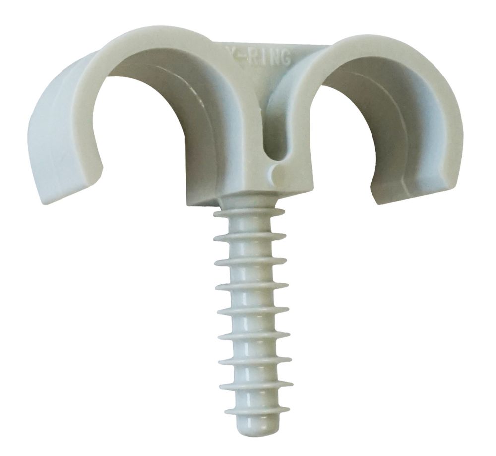 ING Fixation Round 16mm Double Conduit Clips 25 Pack — Screwfix EU