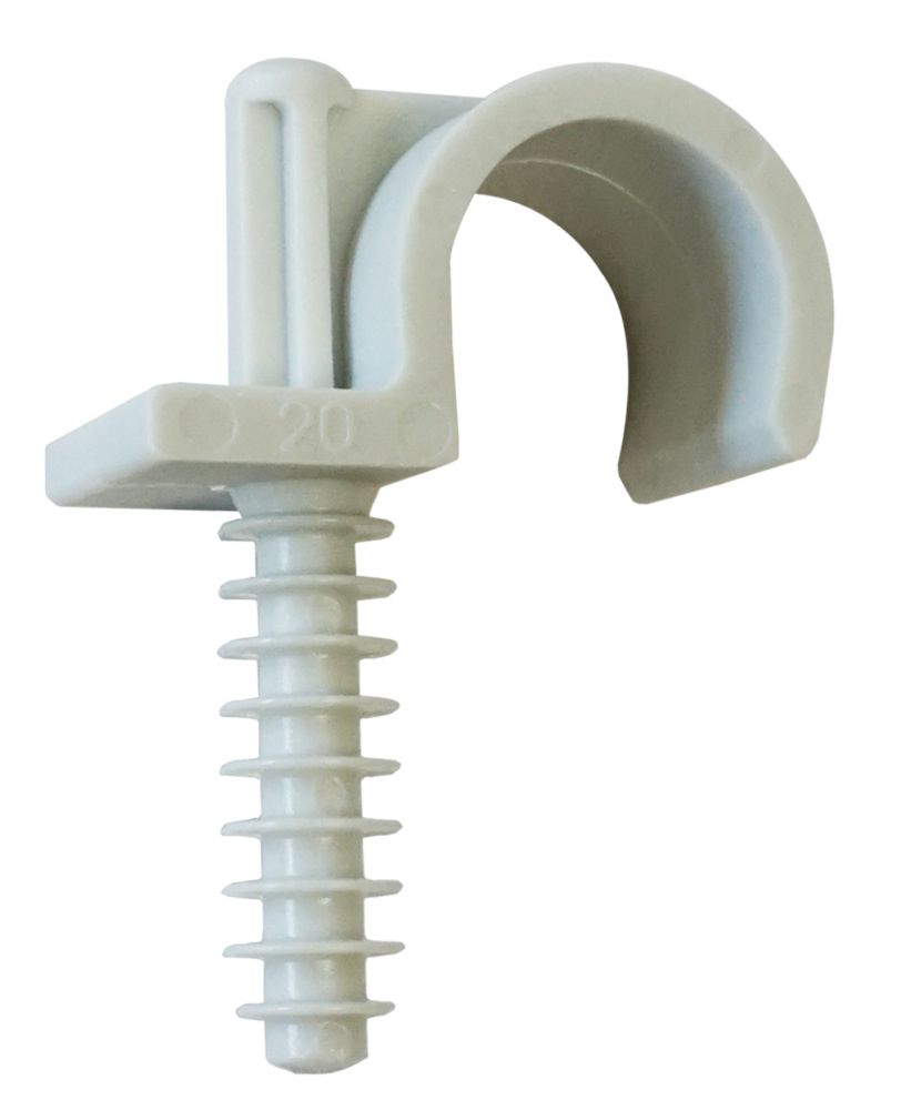 ING Fixation Round 16mm Single Conduit Clips 25 Pack — Screwfix EU