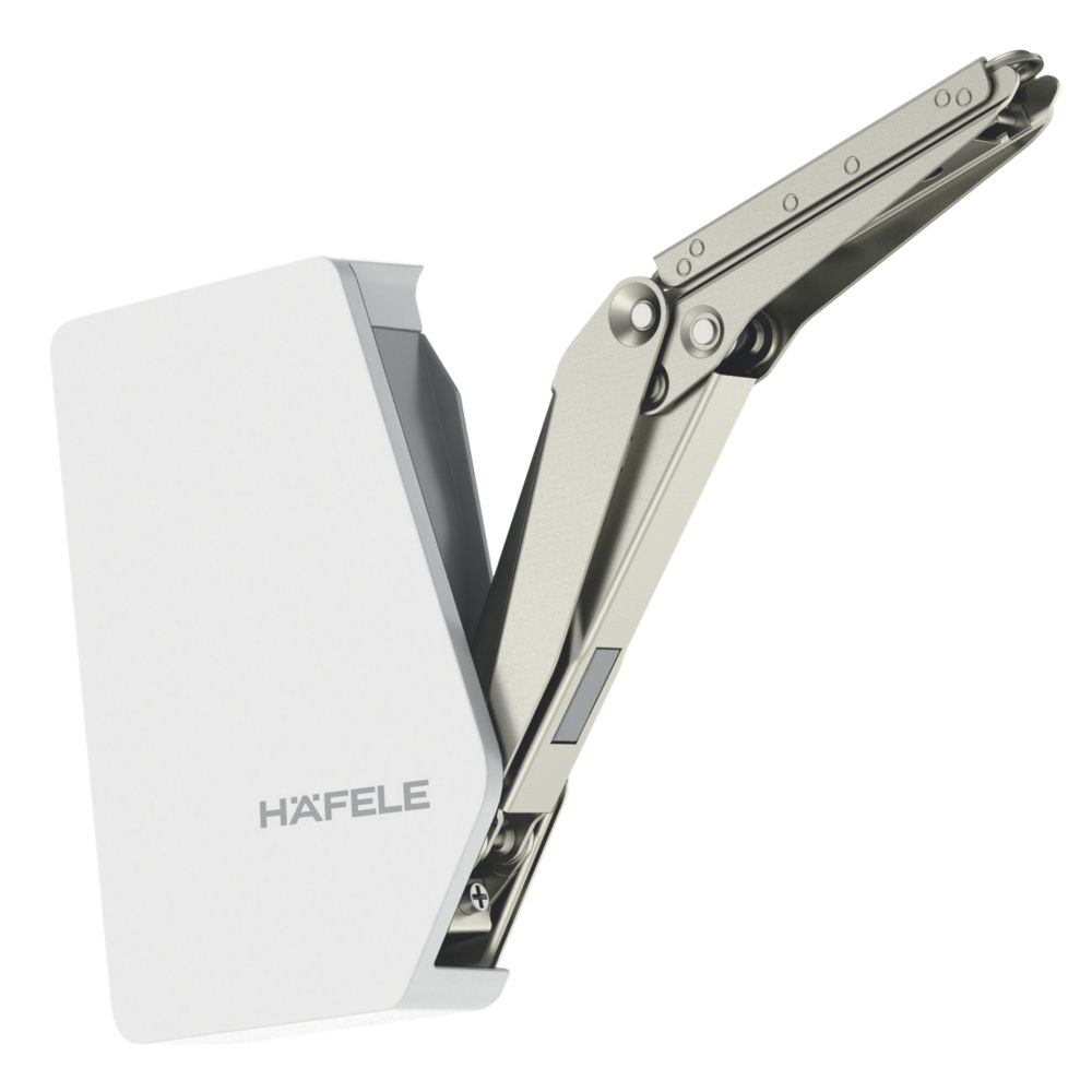 Hafele Free Flap Matt Nickel Flap Stay Hinge 400mm 2 Pack — Screwfix EU