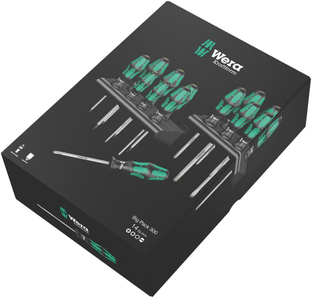 Wera Kraftform Plus Mixed Screwdriver Set 16 Pieces — Screwfix EU