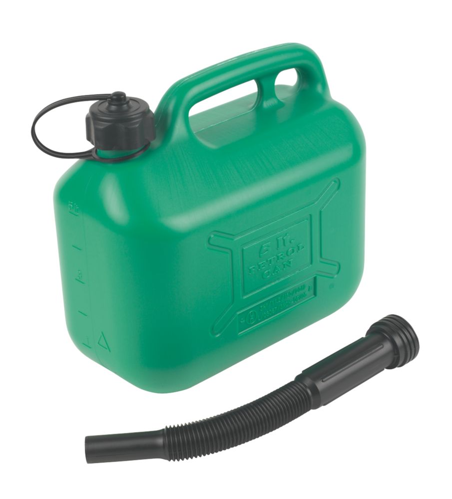 Hilka Pro-Craft Plastic Fuel Can Green 5Ltr — Screwfix EU