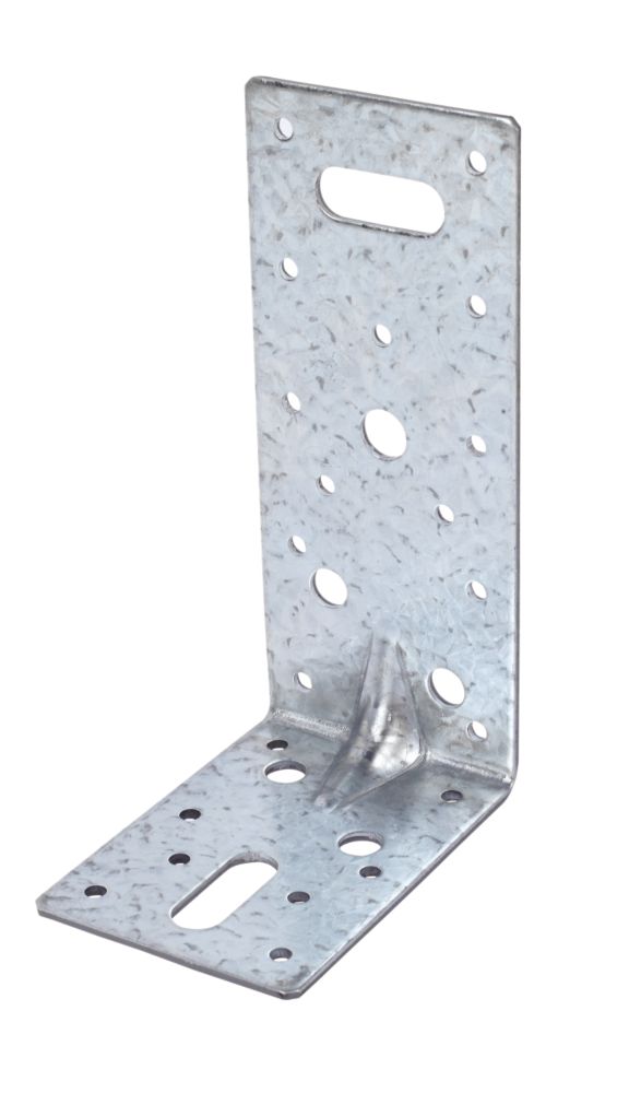 Sabrefix Heavy Duty Angle Brackets Galvanised 63mm x 90mm 10 Pack ...