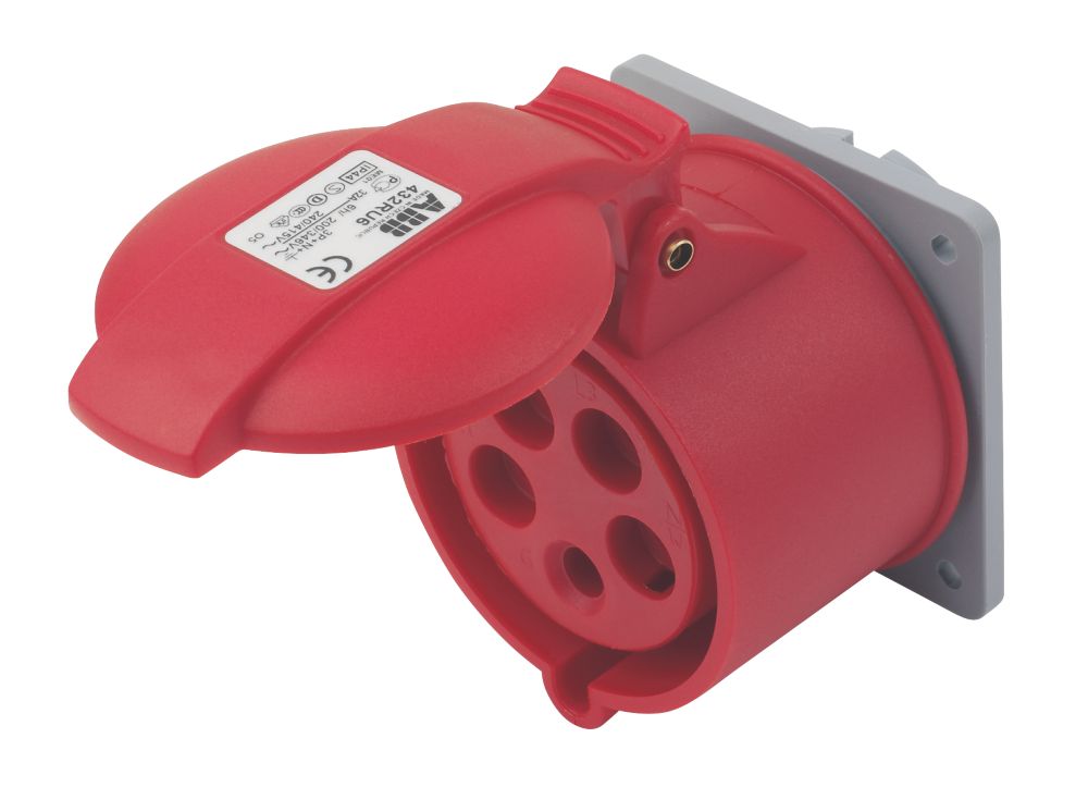 ABB 32A 4P+E Panel Socket 415V — Screwfix EU