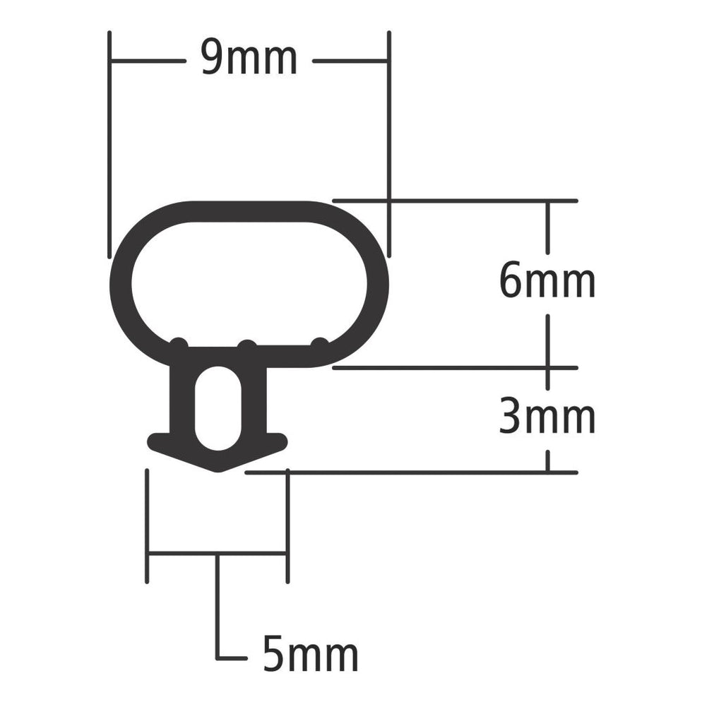 Stormguard uPVC Door & Window Seal Black 20m — Screwfix EU