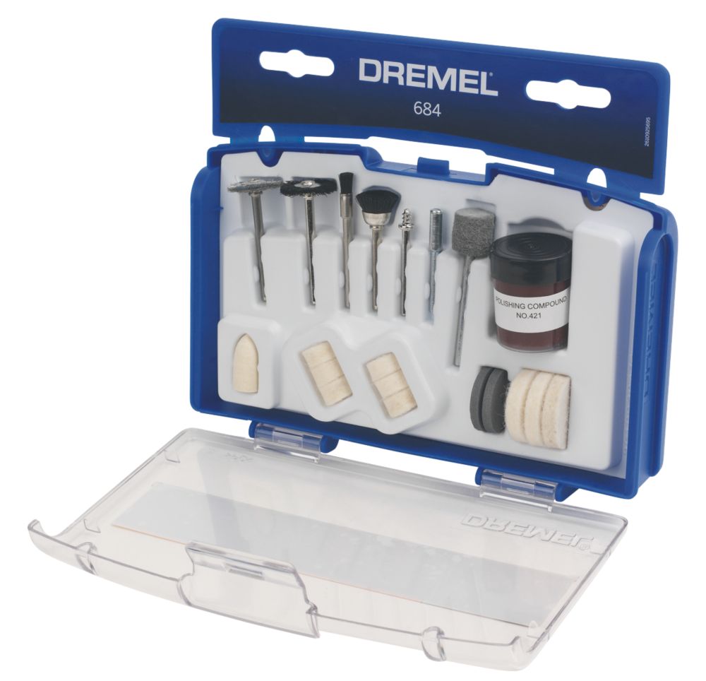 Dremel 684 Cleaning & Polishing Kit 20 Pcs — Screwfix EU