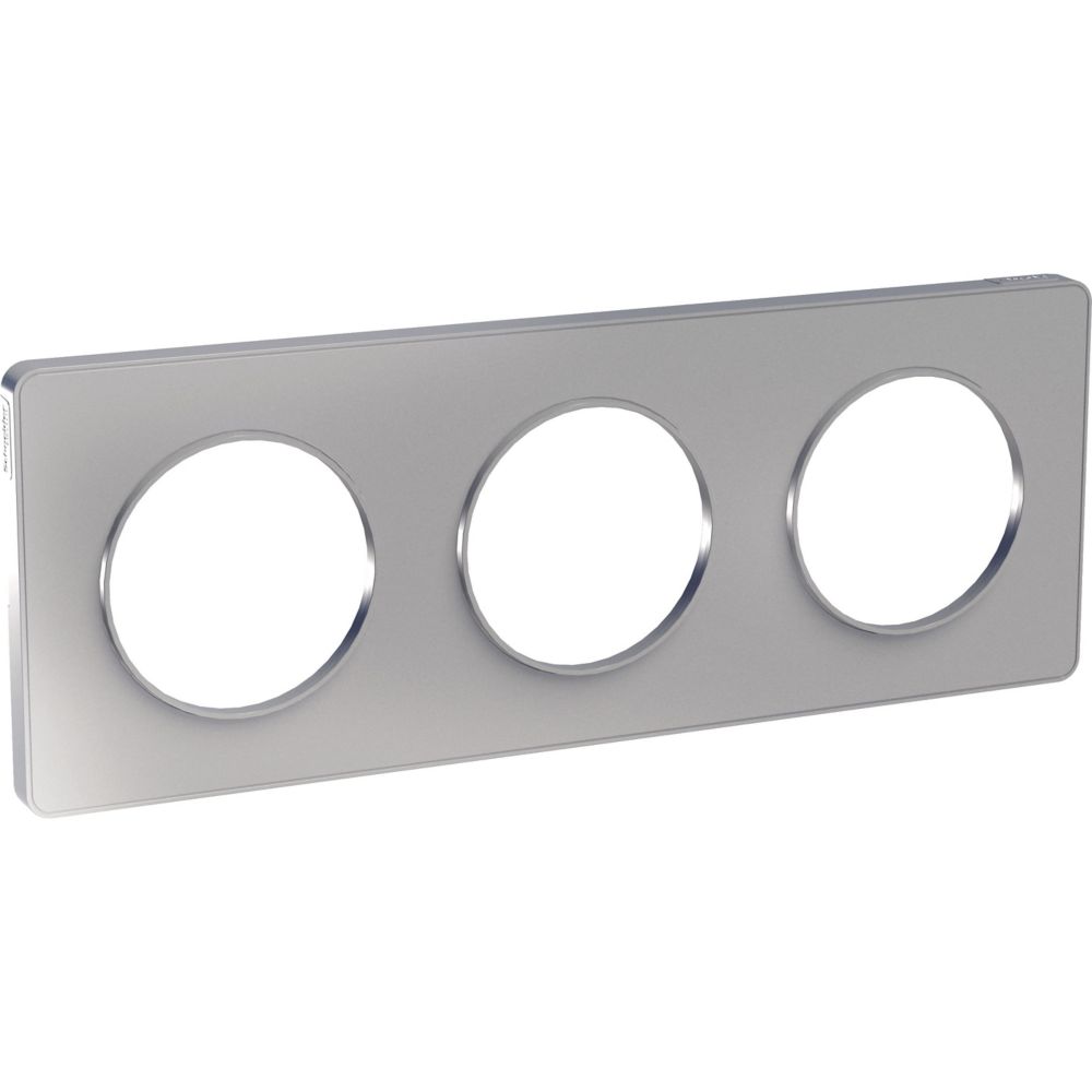 Schneider Electric Odace - Recessed equipment Aluminium Finishing Plat ...