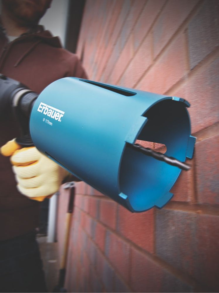 Erbauer Diamond Core Drill Kit 3 Cores — Screwfix EU