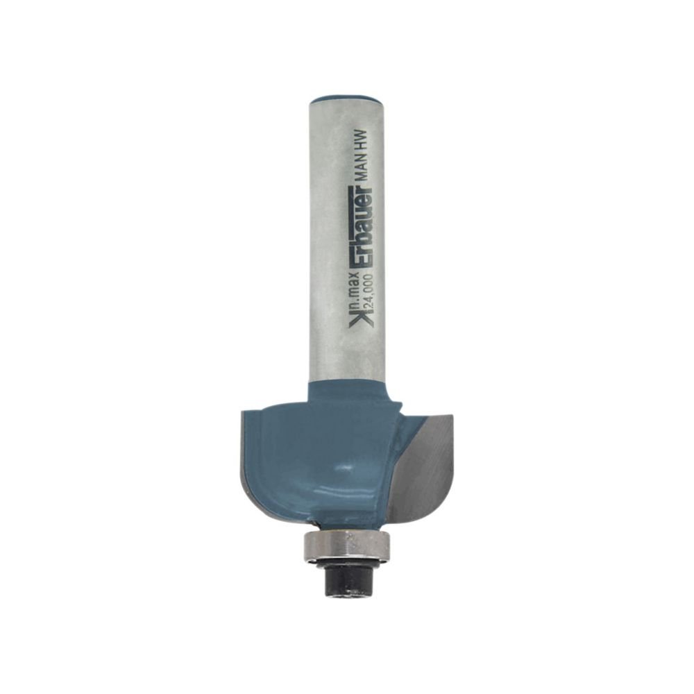 Erbauer 8mm Shank Double-Flute Cove Router Cutter 22.25 x 12.7mm ...