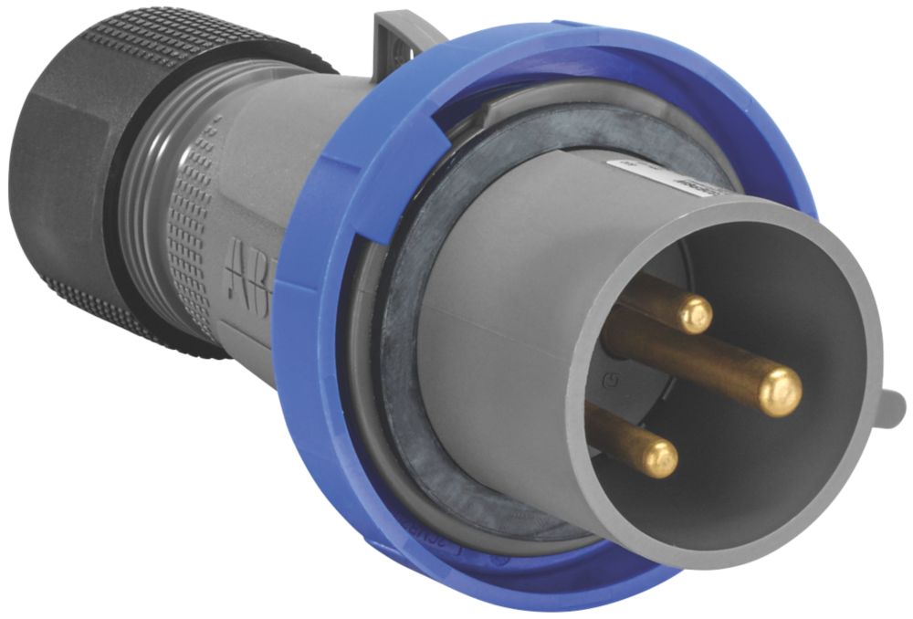 ABB 32A 2P+E Plug 250V — Screwfix EU