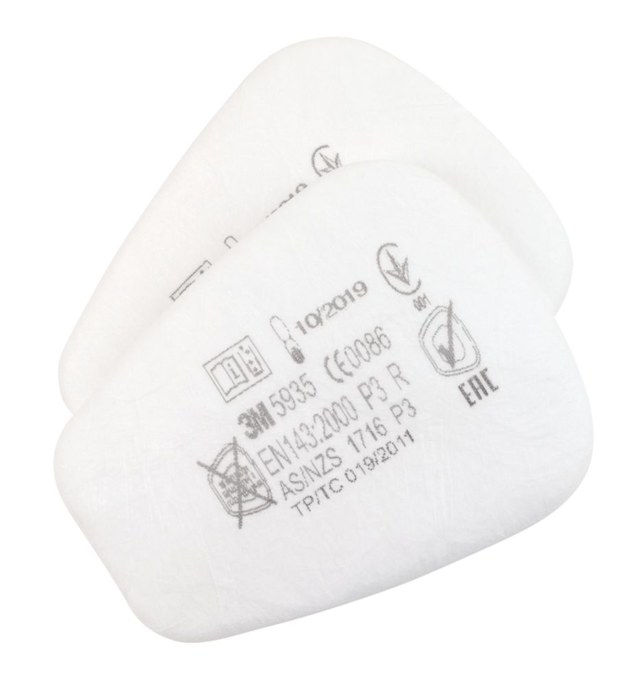 3M 5935 Particulate Filters P3R 2 Pack — Screwfix EU